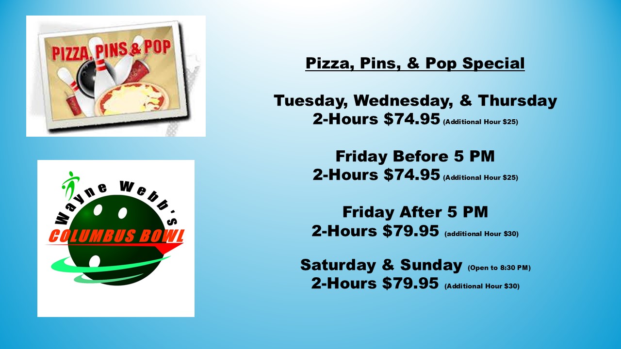 Wayne Webb's Columbus Bowl > Specials